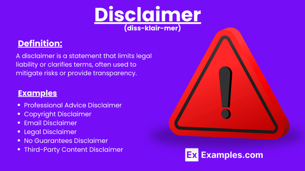 Disclaimer Messages For Content Creators: A Complete Guide ...